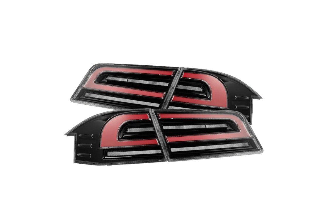 Tesla Model S (12-21) AlphaRex LUXX LED Tail Lights | HR 601120