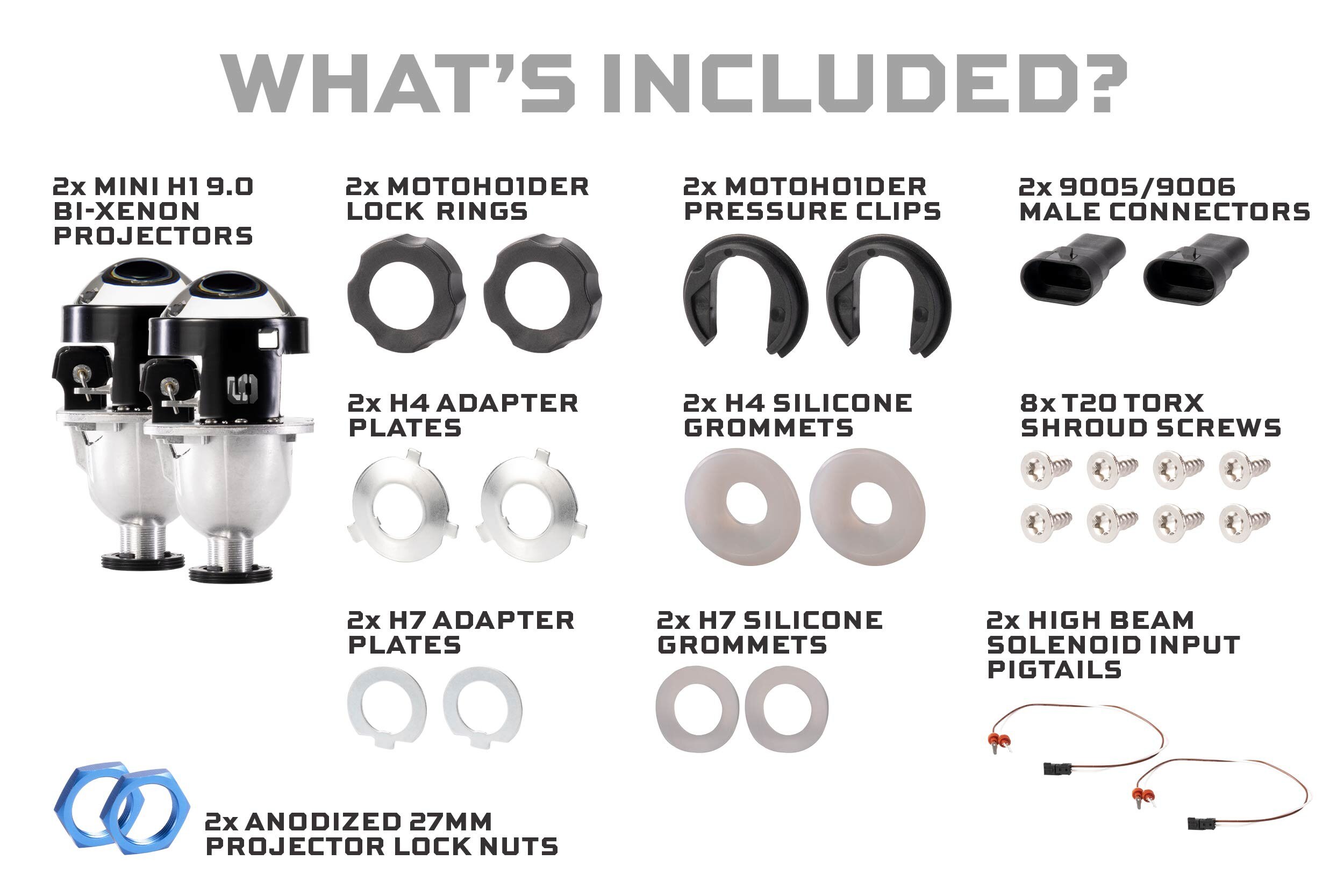 Bi-Xenon: Morimoto Mini H1 9.0 Easy Install HIDs | HR PR009