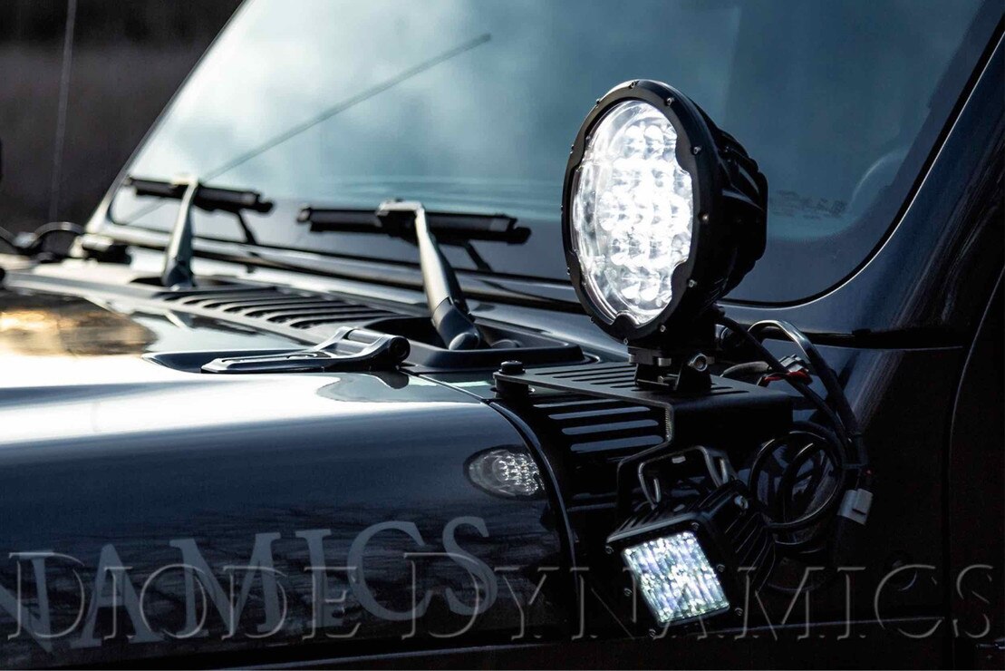 Jeep Wrangler JL Cowl-Mount LED Light Bar Kit | HR SWGPCK14