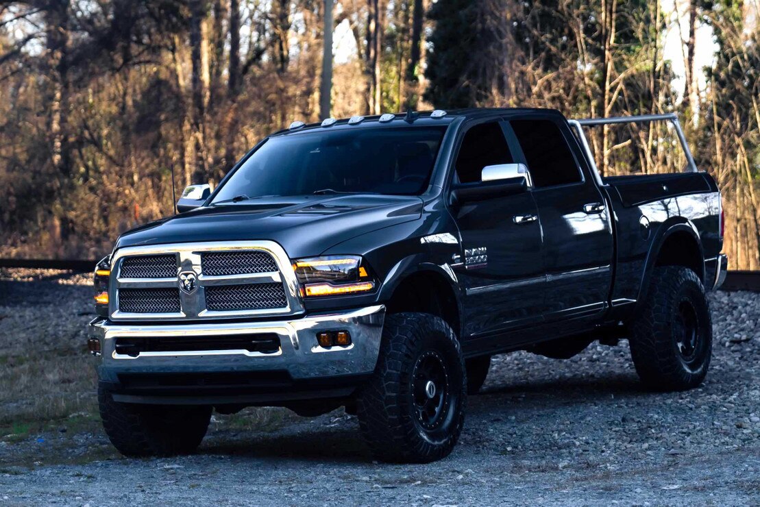 Morimoto Ram 1500 (09-14) Amber XB LED Headlights | HR LF520-A-ASM