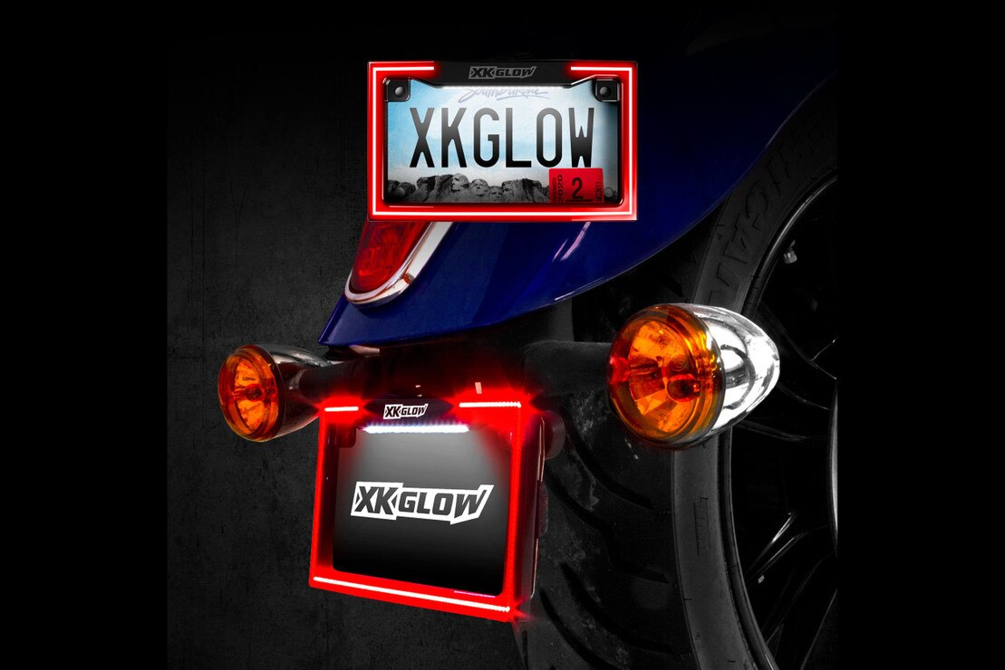 XKGlow Motorcycle Plate Frames | HR